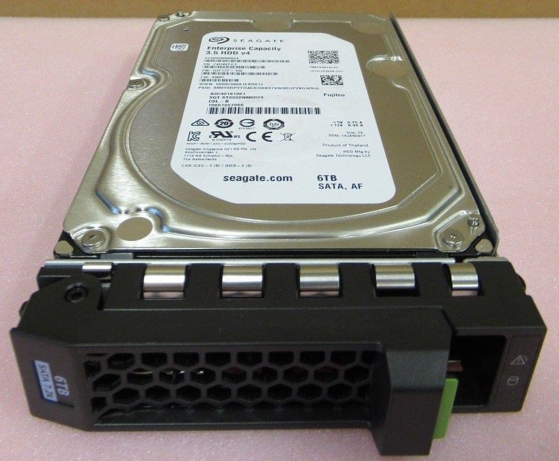 Fujitsu 6TB 7 2K 3 5" SATAIII 6GB/s 128M HDD Server Hard Drive S26361 ...
