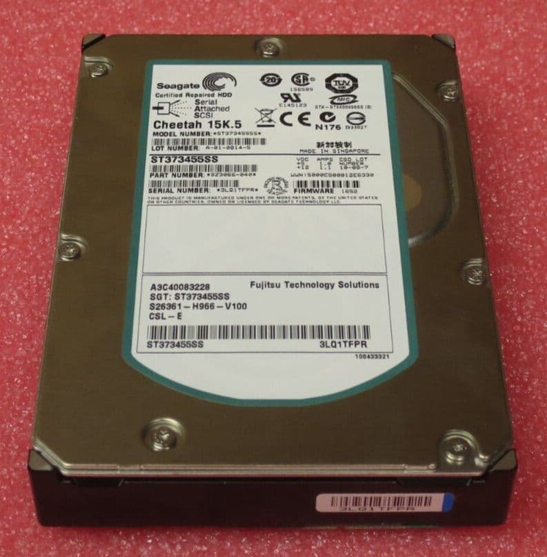 Fujitsu 73GB 3 5" 15k 5 SAS HDD DISK S26361-H966-V100 A3C40083228