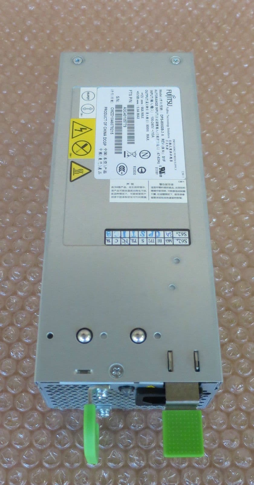 FUJITSU 800W POWER SUPPLY PSU FOR Primergy RX300 S5 A3C40105779 DPS ...