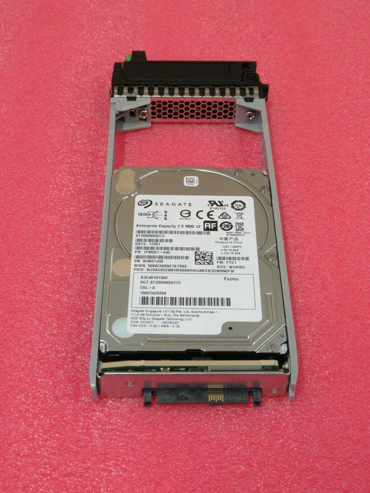 Fujitsu A3C40191360 Seagate ST2000NX0273 2 5" 2TB 7 2k 12Gb/sSAS Hard ...