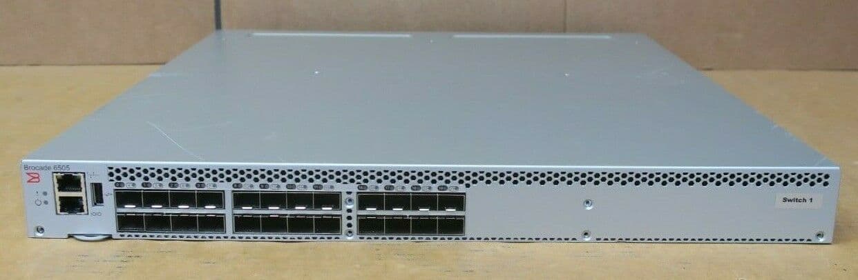 Fujitsu Brocade 6505 16Gb 24-Port 12-Active SFP FC SAN Switch SM-6505-12-0R
