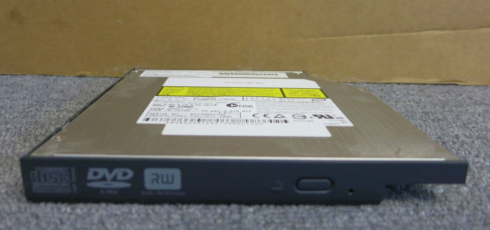 Fujitsu CP191644-01 ND-6500A DVD CD RW Optical Disk Drive Black IDE