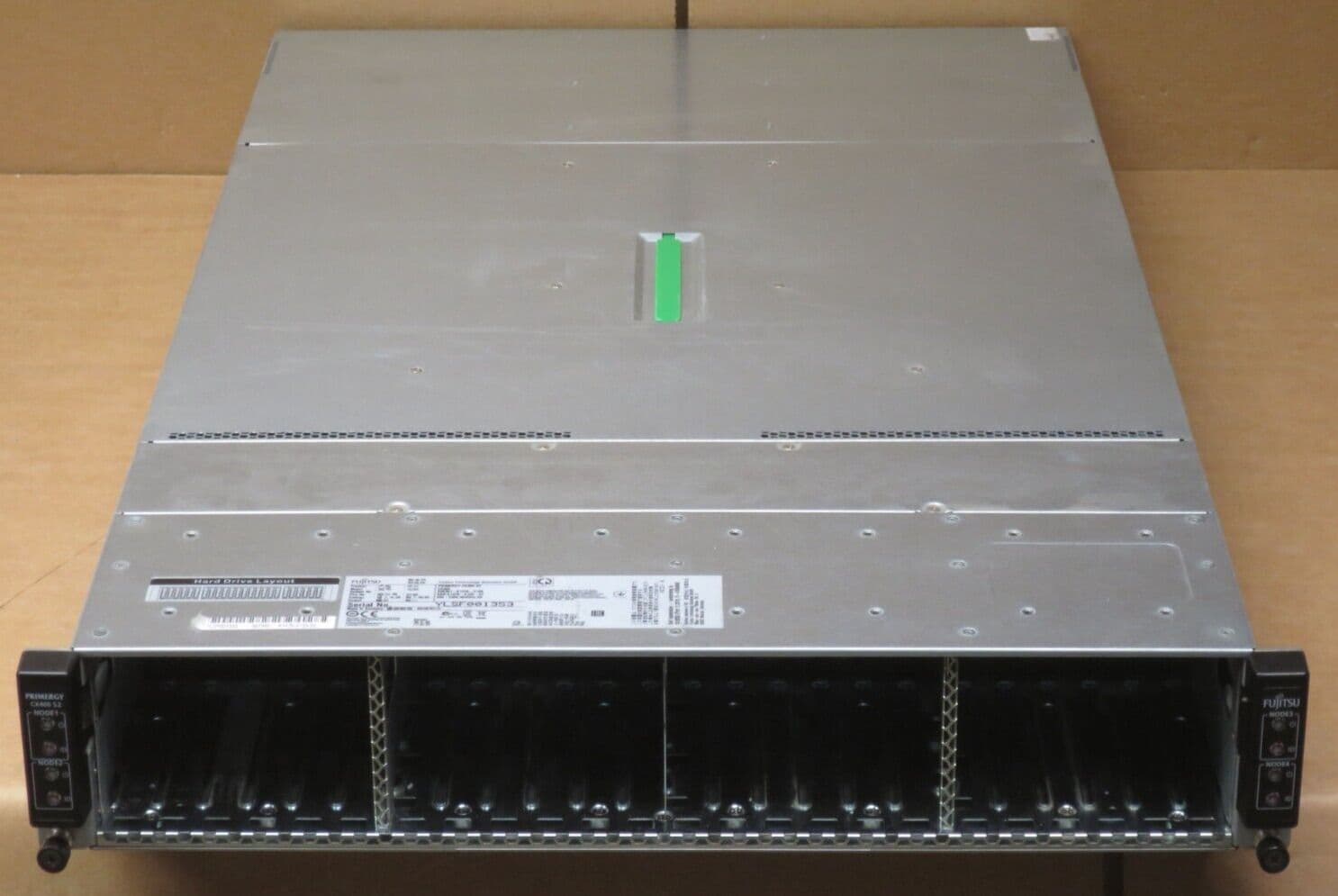 Fujitsu CX400 S2 24-Bay 2 5& x22; SAS 4 Node Server Dual PSU - Chassis Only