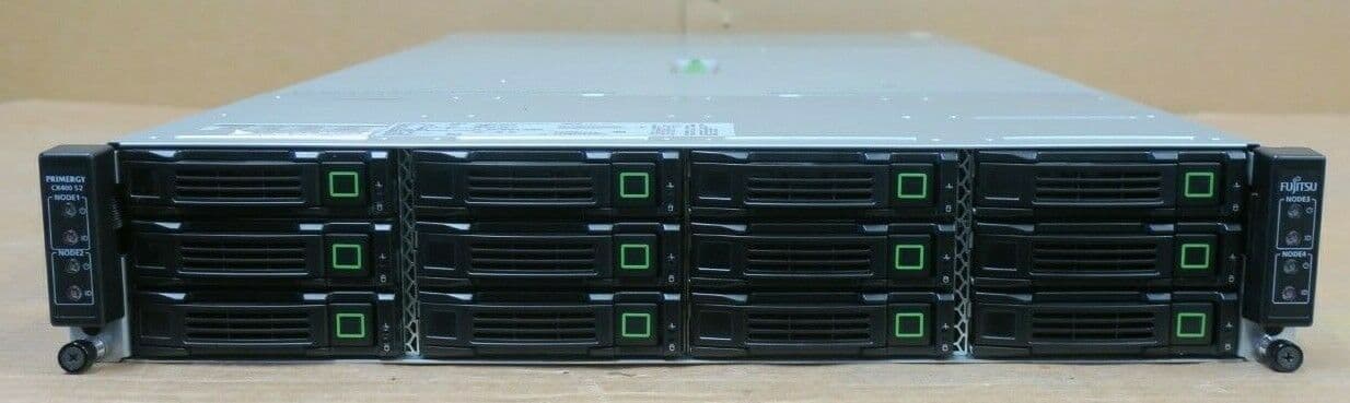Fujitsu CX400 S2 4-Node 2U Server 8 x Intel XEON 10-Core E5-2660V2 ...