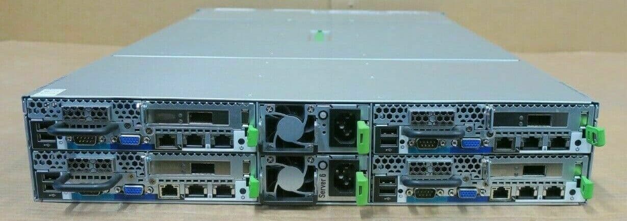 Fujitsu CX400 S2 4-Node 2U Server 8x Intel 12C E5-2695V2 256GB RAM 24x ...