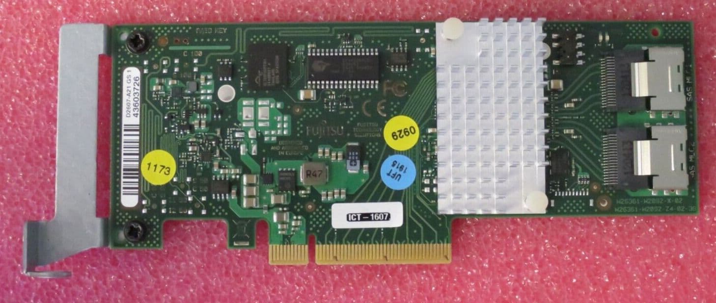 Fujitsu D2607-A21 SAS/SATA RAID card 8-Bay 2 5" SAS A3C40125908 ...