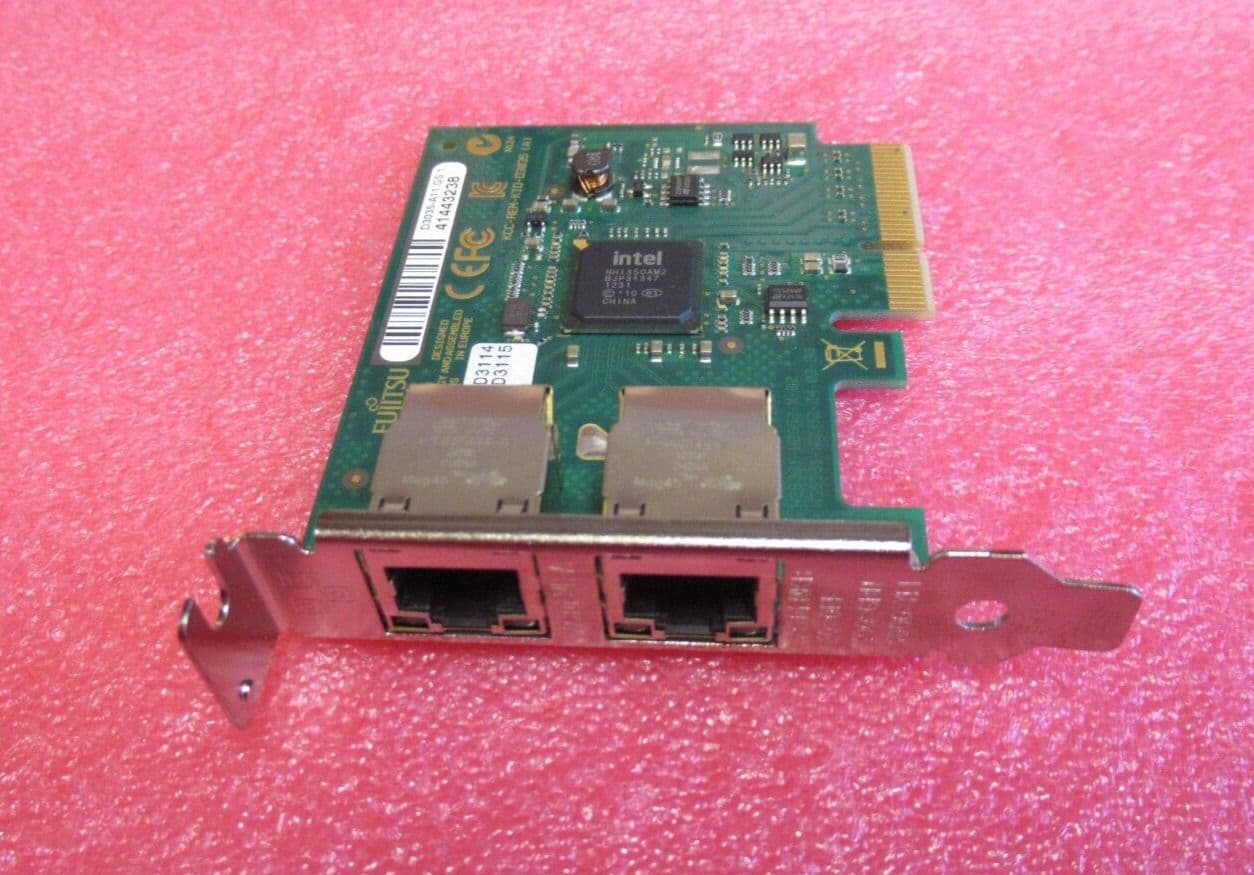Fujitsu D3035-A11 GS1 I350-T2 Dual Port PCIe x4 Gigabit Ethernet ...