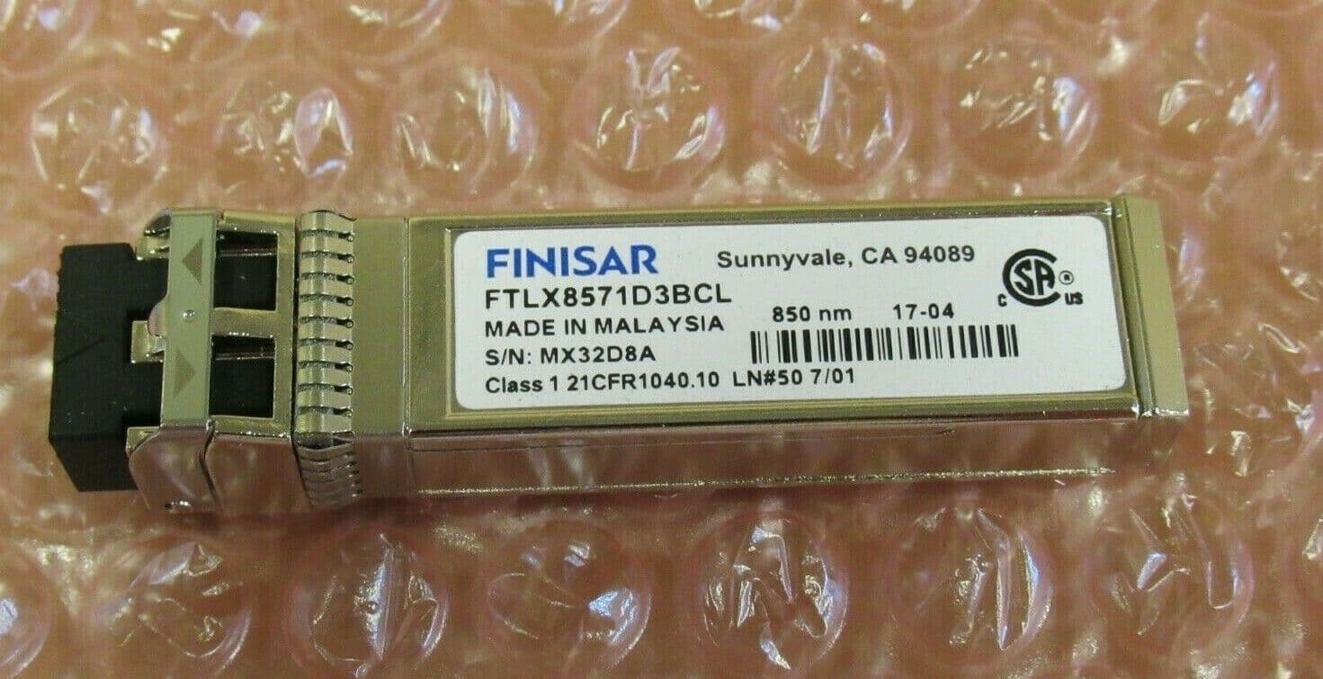 Fujitsu DX SFP-10G Finisar FTLX8571D3BCL 10Gb Ethernet 850nm 10GBASE-SR ...