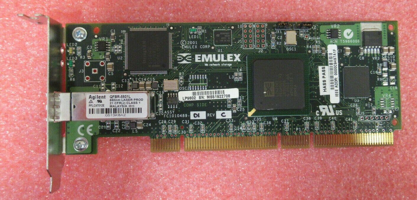 Fujitsu Emulex 2GB FC Network HBA Card LP9802L-F2-F8C S26361-F2843-E201G