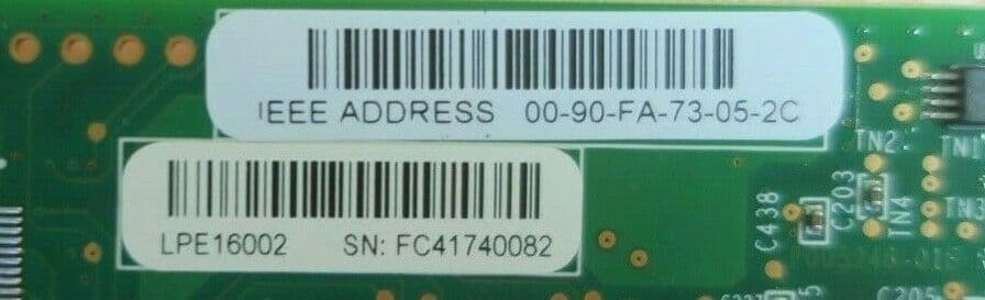 Fujitsu Emulex LPe16002 Dual Port 16Gb FC PCIe HBA LP A3C40157682 W/ 1x ...