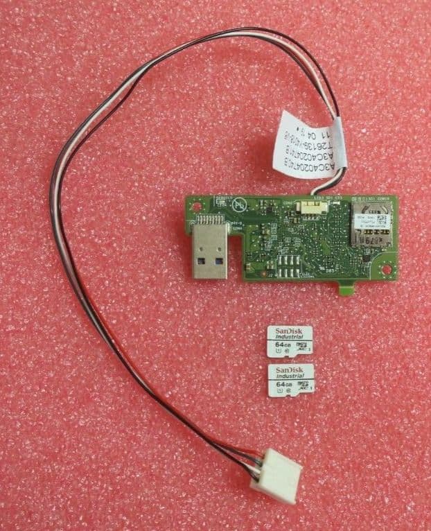 Fujitsu Enterprise Dual MicroSD Card Reader 2x 64GB MicroSD Cards ...