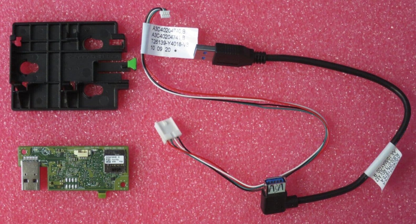 Fujitsu Enterprise Dual MicroSD Card Reader BU100 A3C40196635 Bracket Cables