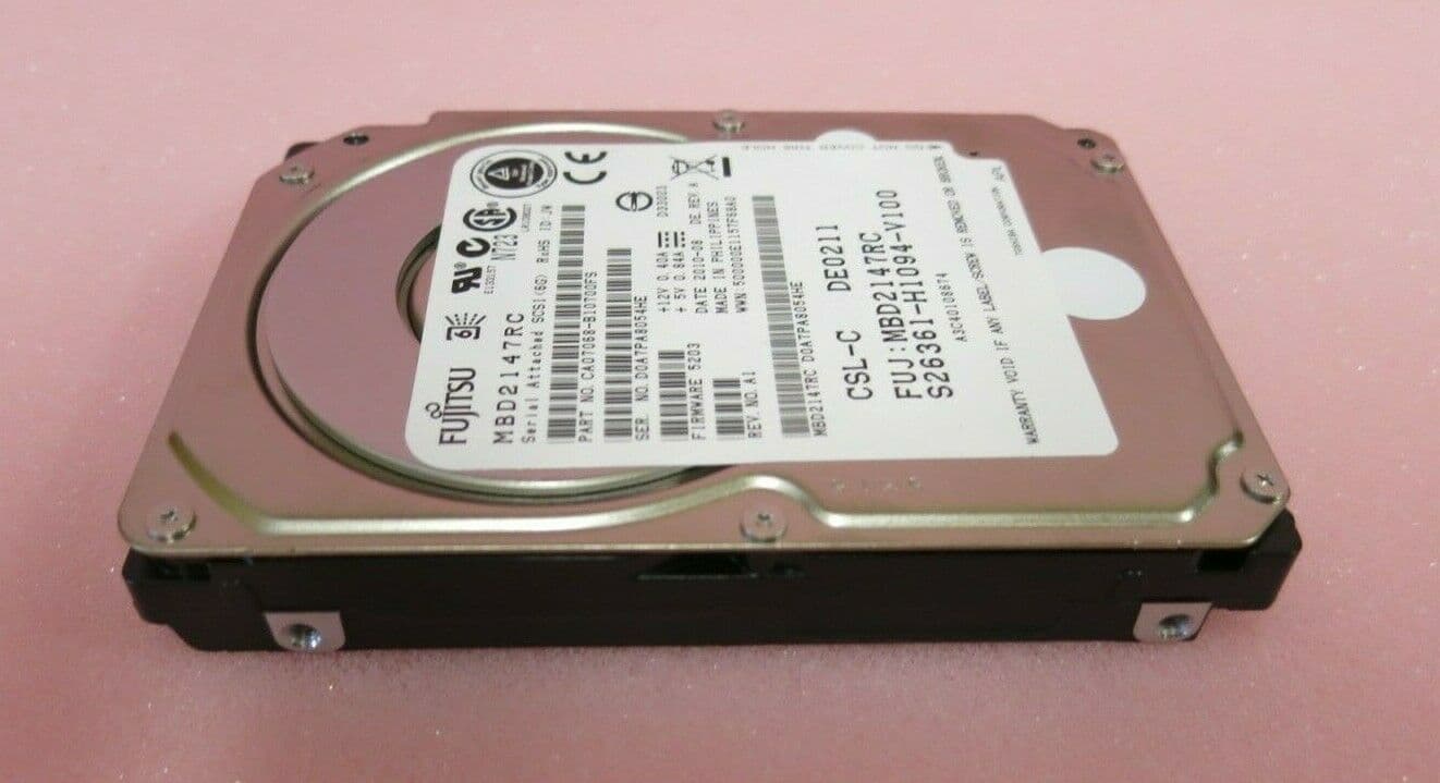 Fujitsu Enterprise MBD2147RC S26361-H1094-V100 147GB 10000RPM 16MB 2 5" HDD