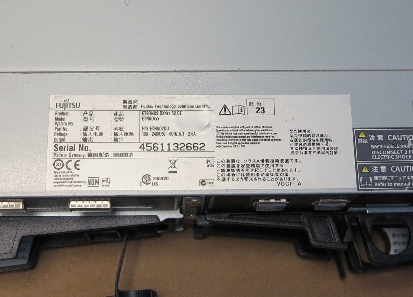 Fujitsu Eternus DX DX440 S2 DE 12-Bay 3 5" SAS Expansion Shelf ETNAD2DU ...