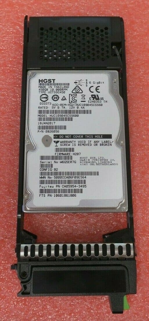 Fujitsu Eternus DX S2 450GB 2 5" SAS 6Gb/s 10K Hard Drive HDD CA07339-E695