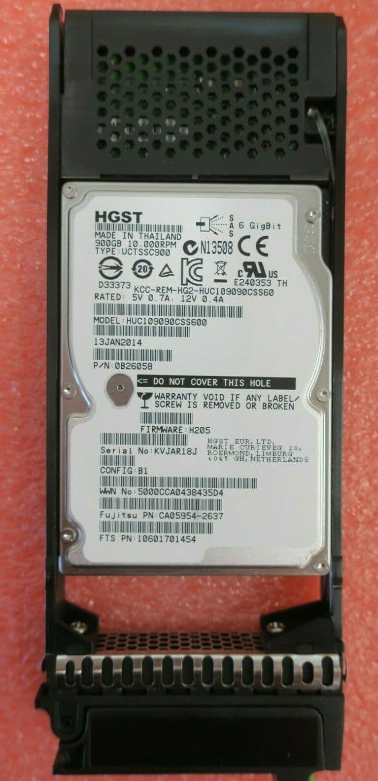 Fujitsu Eternus DX S2 900GB SAS 6G 10K 2 5" Hard Drive HDD In Caddy ...