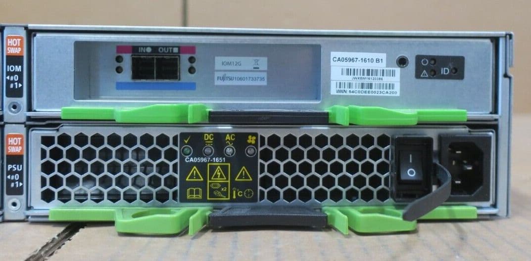 Fujitsu Eternus DX200 S3 Extension Shelf CS-VCES-DX23F 2x IOM12G 21 6TB ...