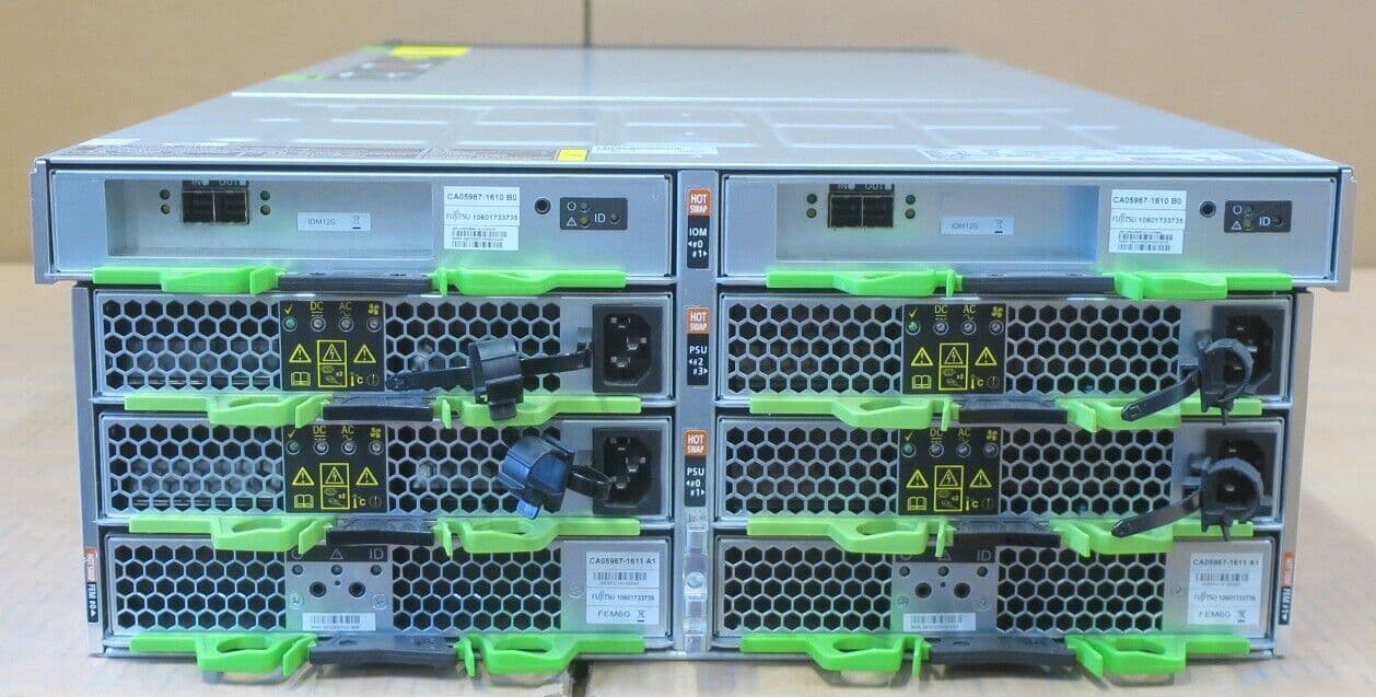Fujitsu Eternus DX5/600 S3 HD-DE 60-Bay Storage Enclosure 2x IOM12G 2x ...
