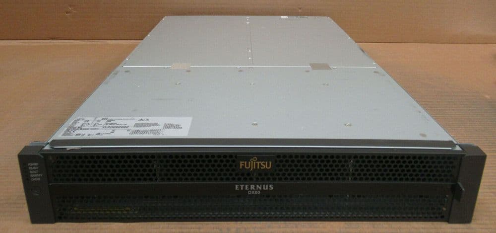 Fujitsu Eternus DX80 12-Bay Dual iSCSI FC 8GB Storage Array FTS ET08E22AG