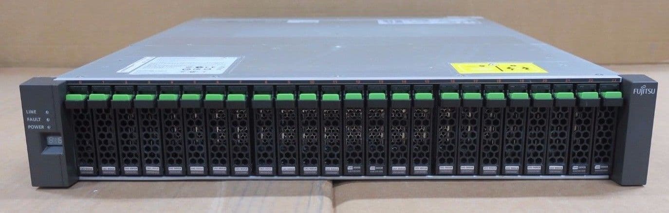 Fujitsu Eternus DX80/90 S2 24-Bay 17 4TB SAS Enclosure FTS-ETEAD2CU 2x IOM6