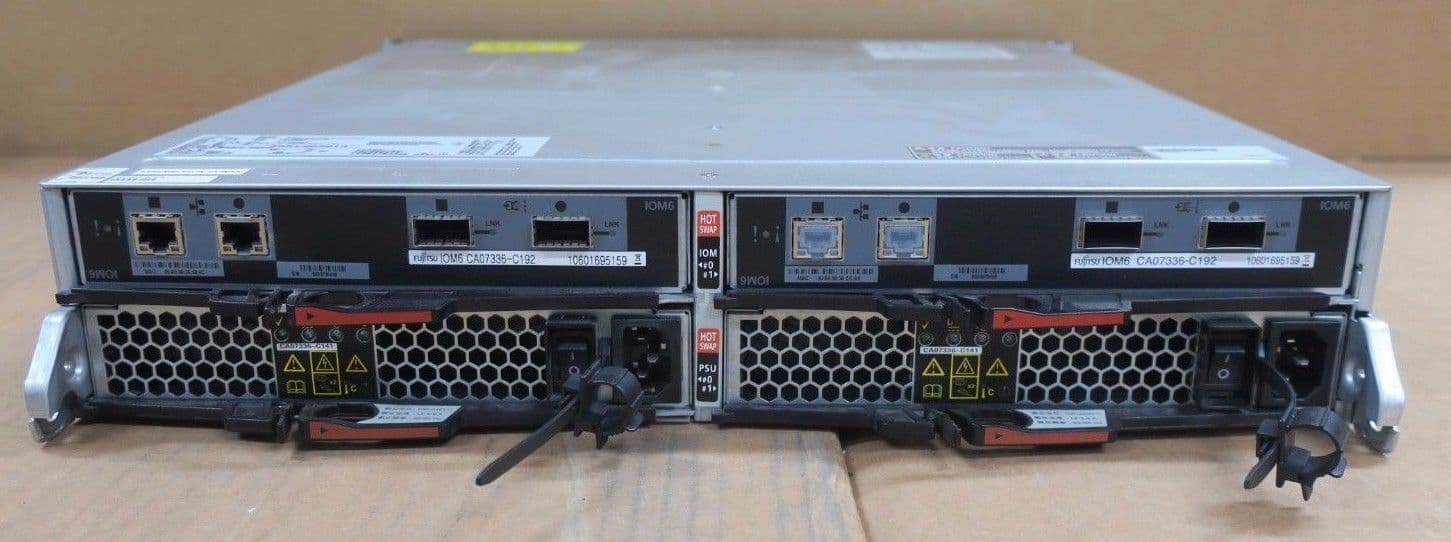 Fujitsu Eternus DX80/90 S2 24-Bay 7 8TB Enclosure FTS-ETEAD2CU 2x IOM6 ...
