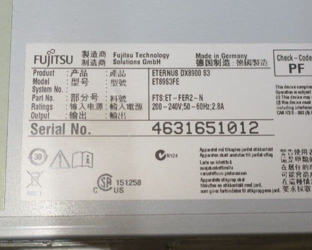 Fujitsu Eternus DX8900 S3 Front-End Router ET-FER2-N 2x FE SVC 4x T2 ...