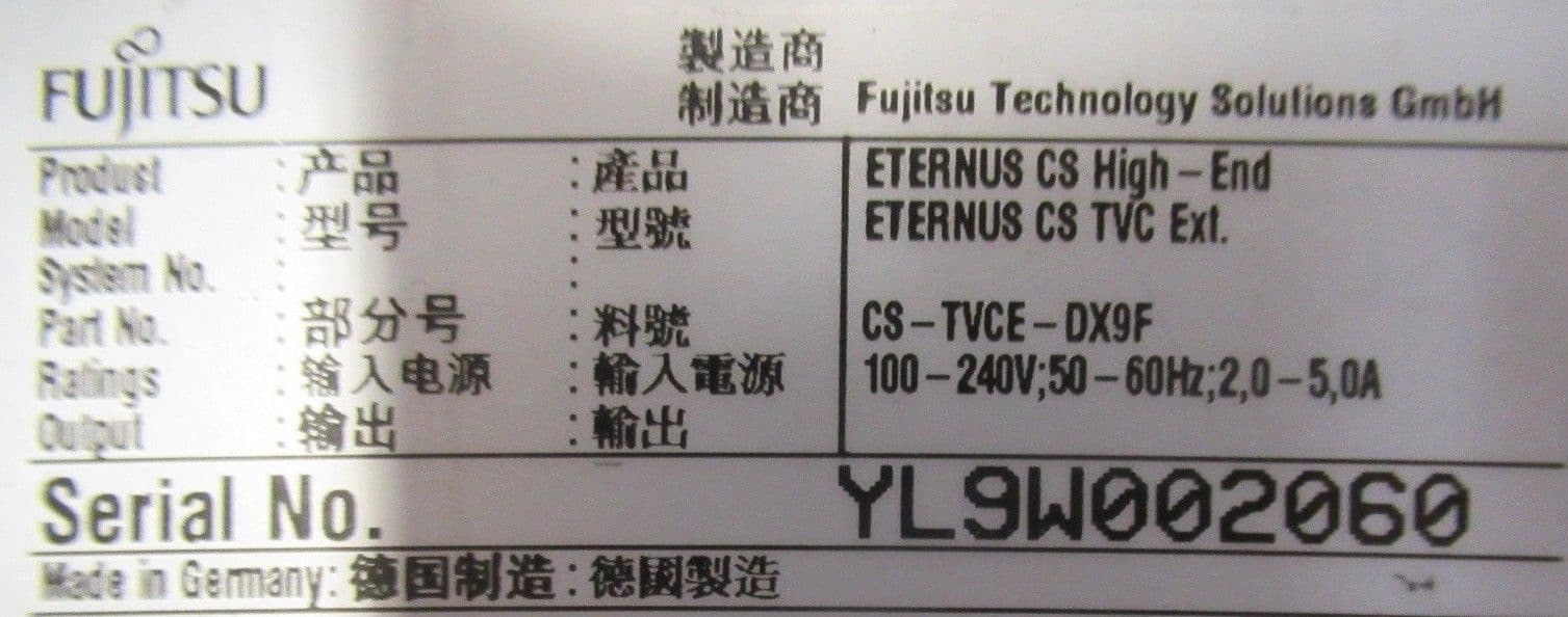 Fujitsu Eternus DX90 Expansion Enclosure 24TB 2x CA07145-C661 CS-TVCE-DX9F