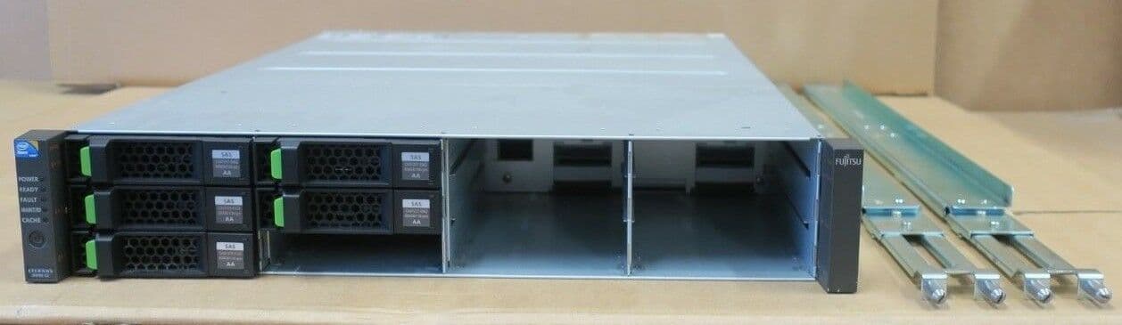 Fujitsu Eternus DX90 S2 Enclosure CS-TVCB-DX92F 3TB HDD 2x CA07336-C001 ...