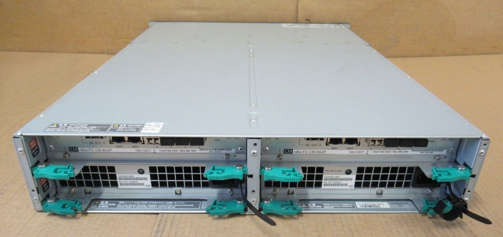 Fujitsu Eternus DX90 S2 Enclosure ET09E24AG With 2 x CA07145-C631 2x ...