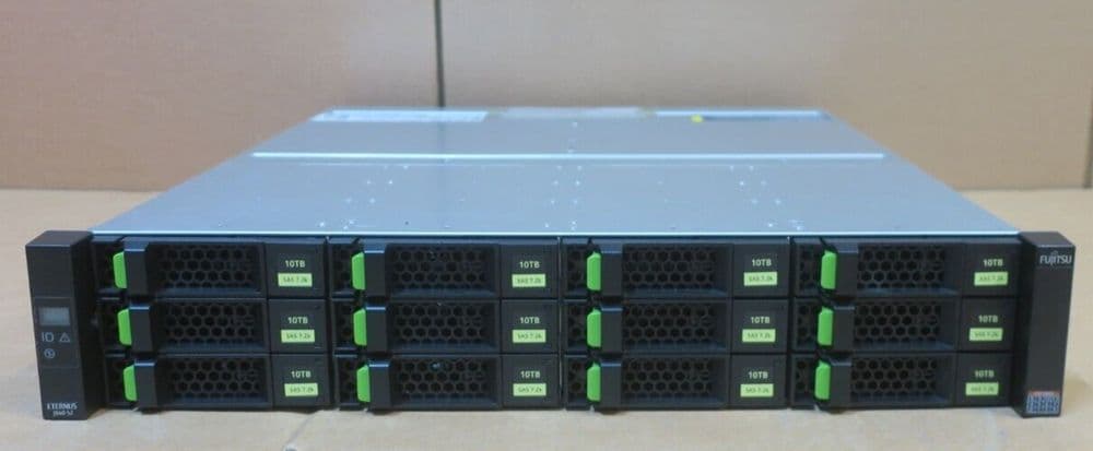 Fujitsu Eternus JX40 S2 Rack Storage Subsystem Array 120TB 12x 10TB 7 ...