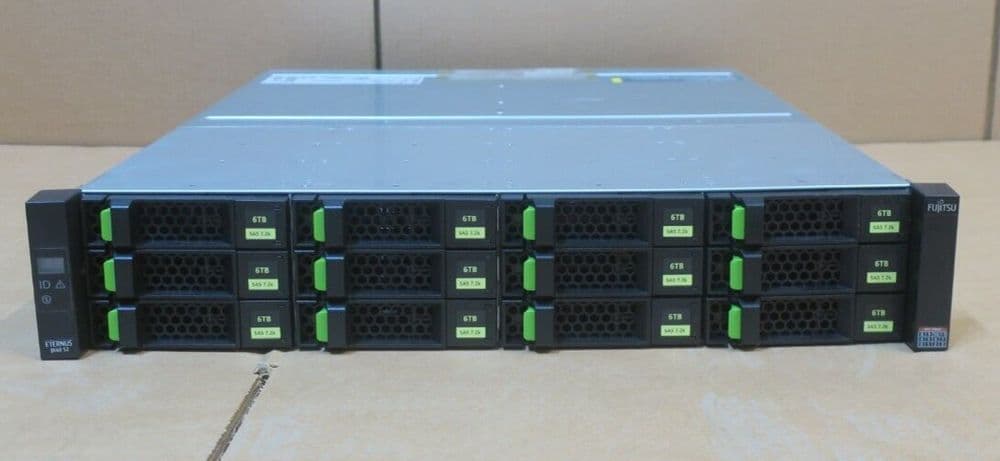 Fujitsu Eternus JX40 S2 Rack Storage Subsystem Array 2x IOM12G 12x 6TB ...
