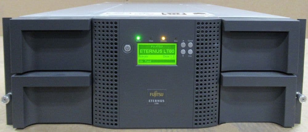 Fujitsu Eternus LT60 4U LT04 Drive LT60JFF1U 48 Slot Tape Library ...