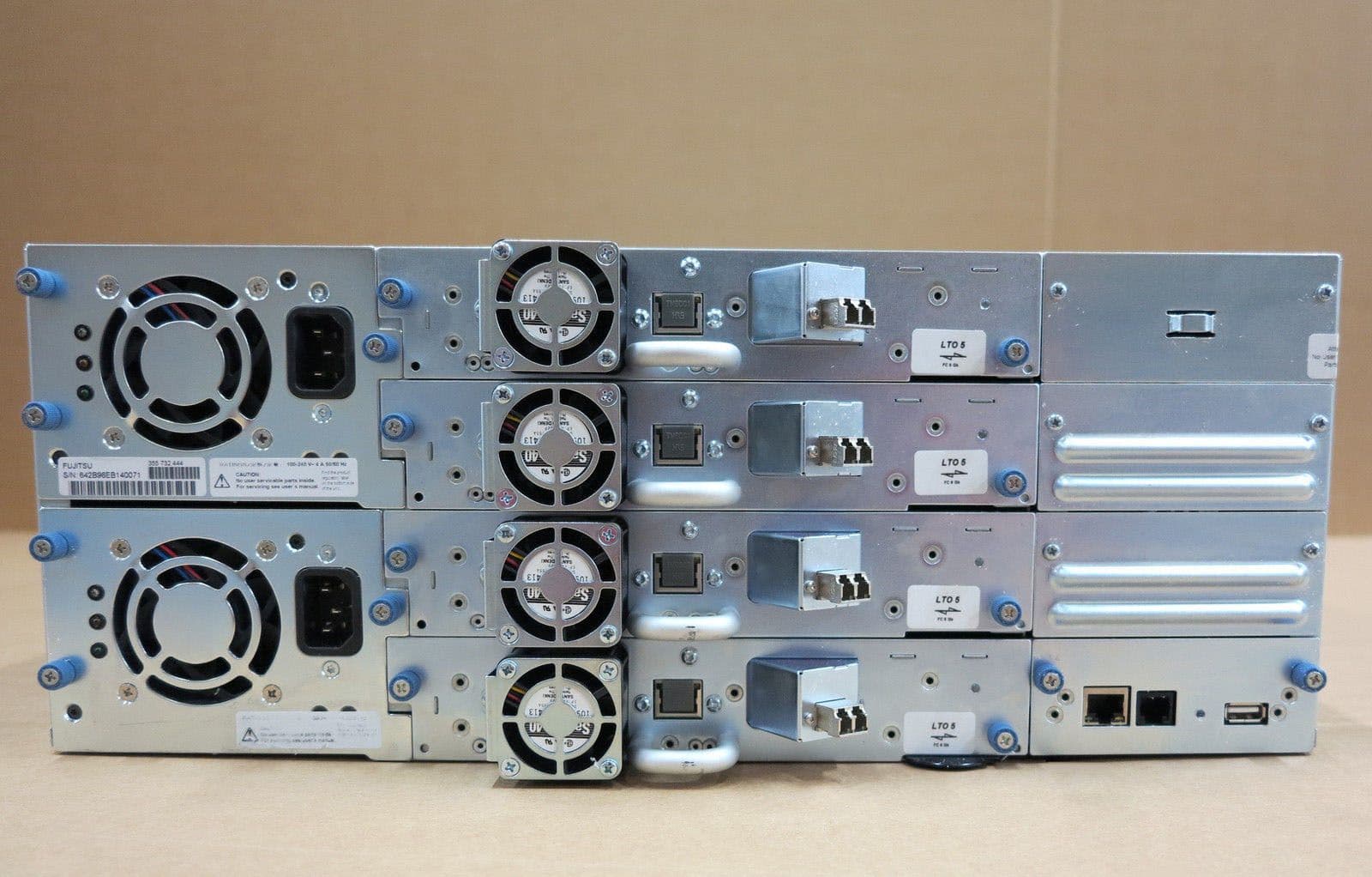 Fujitsu ETERNUS LT60 S2 Tape Library Autoloader 4x LTO5 Drives FTS ...