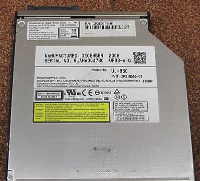 Fujitsu FBCDLD29B UJ-850 Double-Layer Super-Multi DVD-RW Optical Drive ...