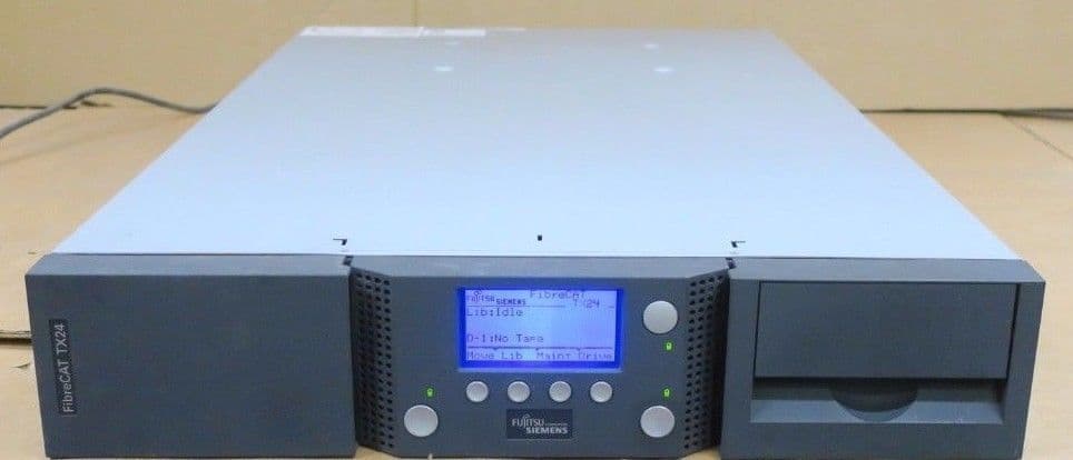 Fujitsu FibreCat TX24 Tape Drive Library 92453-LTO 95P4516 1x LTO4 LTO ...