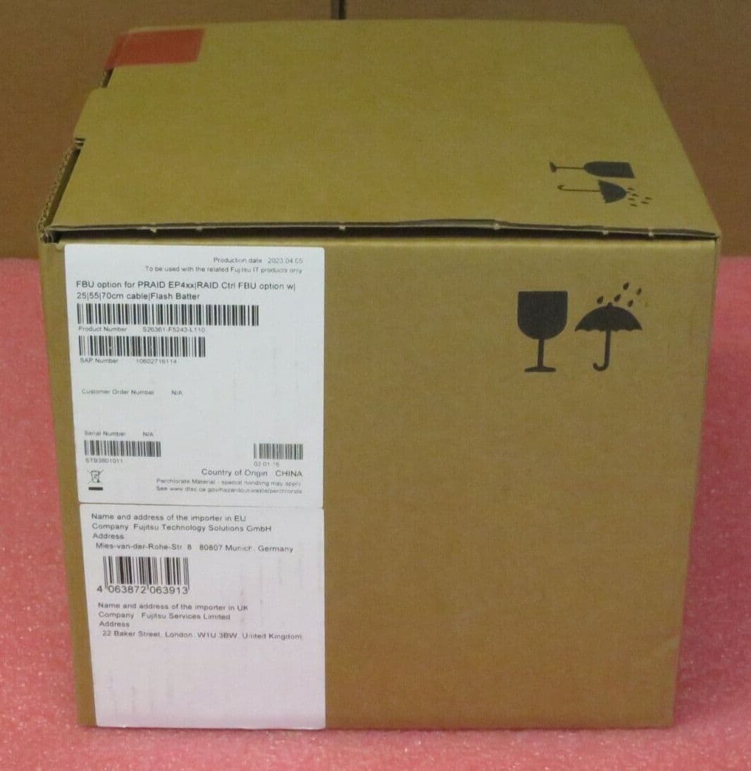 Fujitsu Flash Backup Unit FBU Option Kit for PRAID EP4xx S26361-F5243-L110