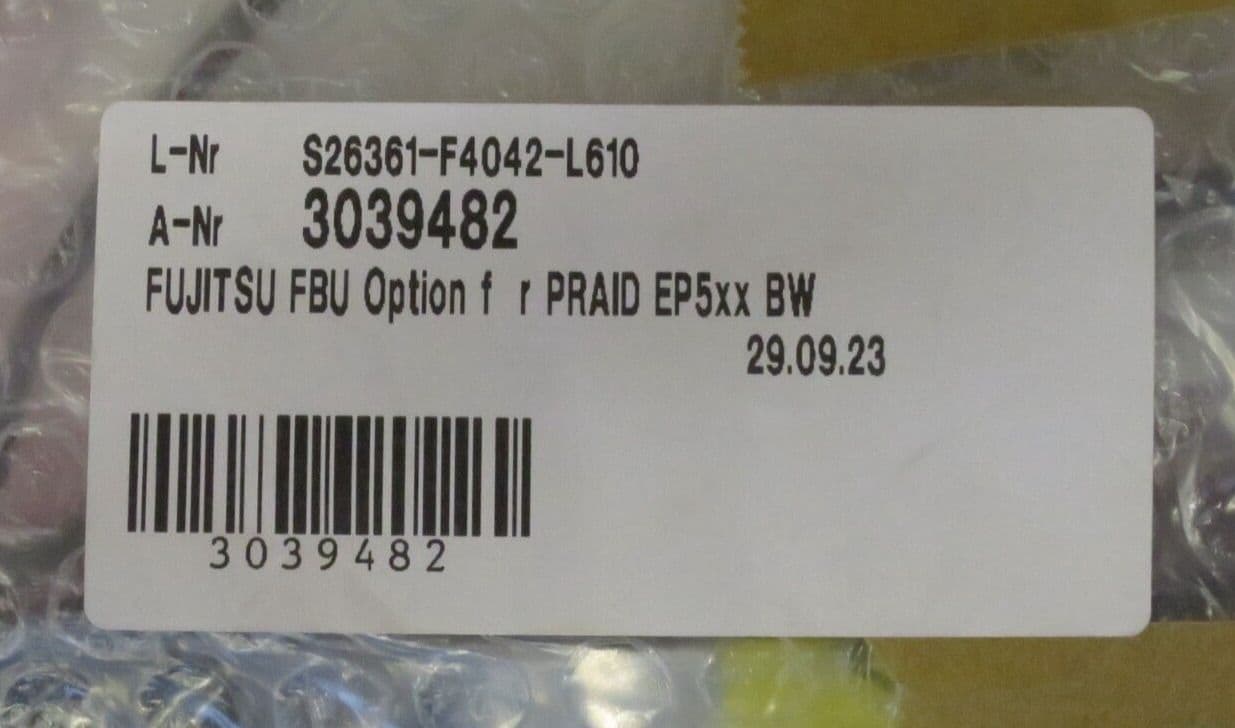 Fujitsu Flash Backup Unit FBU Option Kit for PRAID EP5xx S26361-F4042-L610