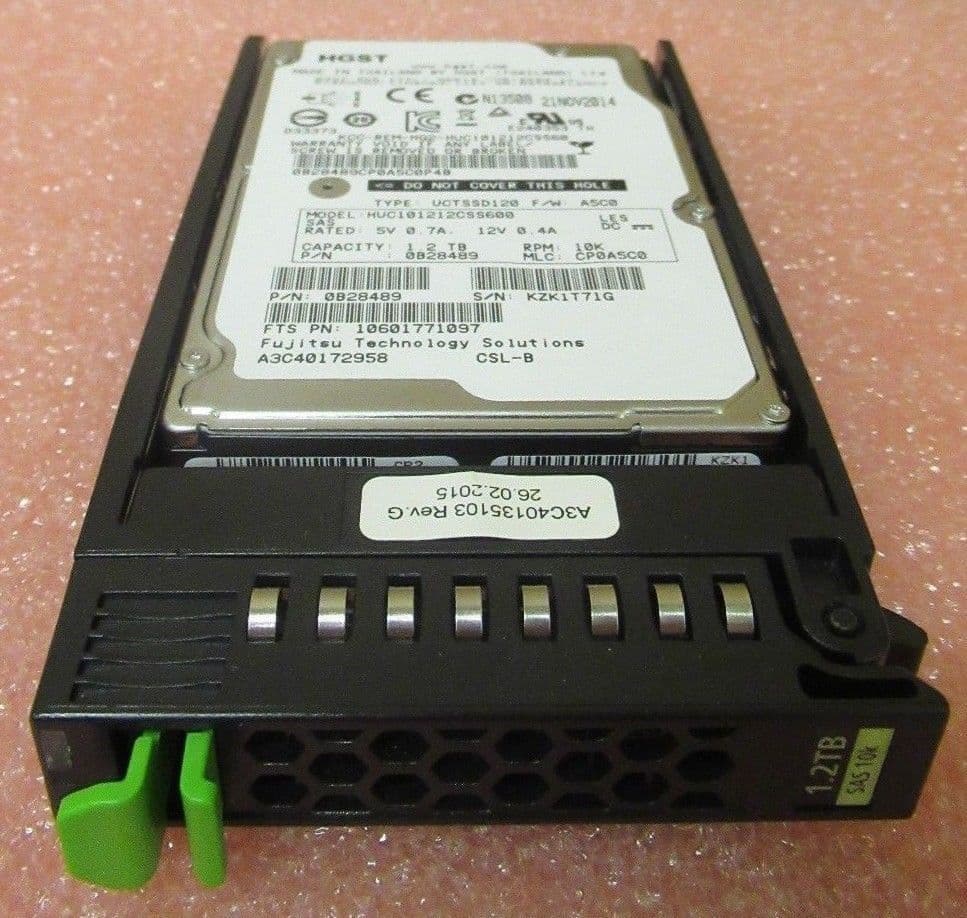 Fujitsu HGST A3C40172958 1 2TB 2 5" SAS 6GB/s 64MB HDD Caddy S26361 ...