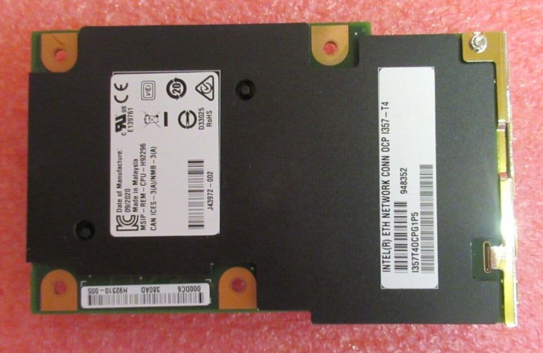 Fujitsu Intel i357-T4 Quad Port 1GbE Base-T RJ45 OCP Network Card ...