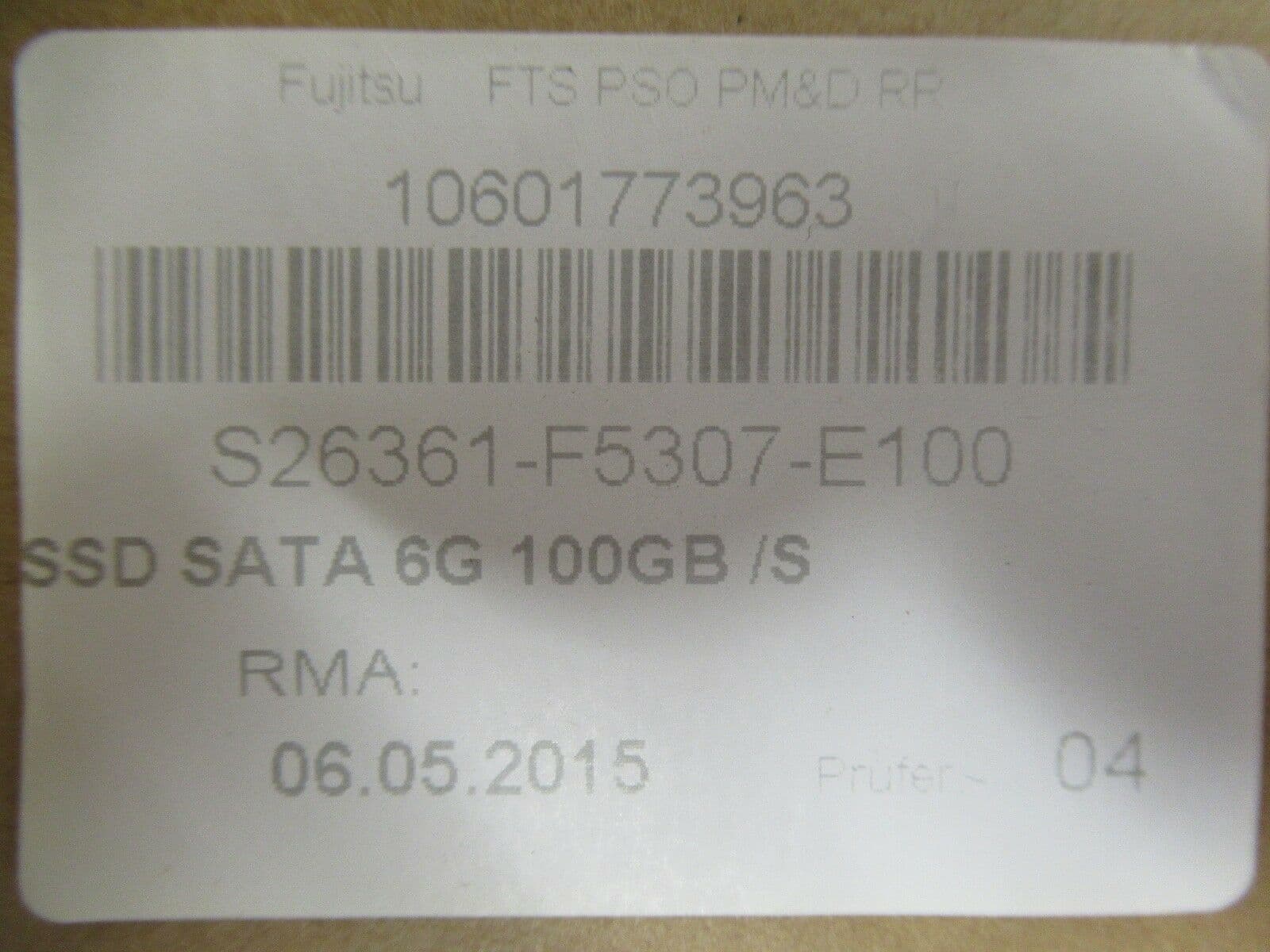 Fujitsu Intel SSD DC S3700 Series 100Gb 2 5" SATA 6GB/s SSD A3C40172821