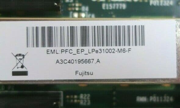 Fujitsu LPe31002 Dual Port 16Gb Fibre Channel HBA 2x SFP S26361-F5596 ...