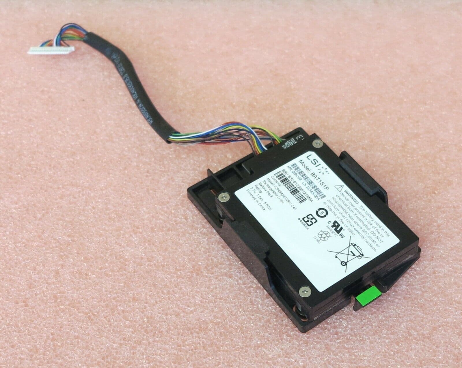 Fujitsu LSI BAT1S1P MRiBBU08 Back Up Battery Unit BBU for RAID Card L3 ...