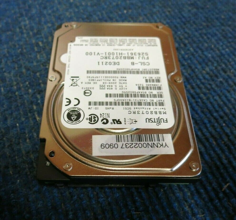 Fujitsu MBB2073RC CA06731-B10400FS 73GB 10000RPM 16MB 2 5" Internal SAS HDD