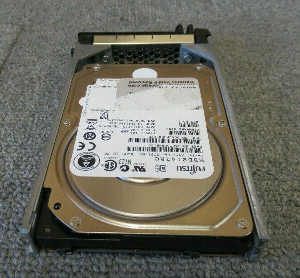 Fujitsu MBD2147RC CA07069-B100 Enterprise 147GB 10000RPM SAS 16MB 2 5" HDD