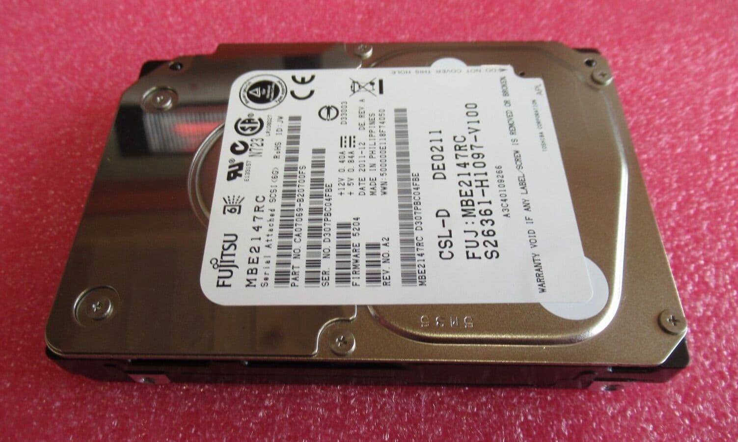 Fujitsu MBE2147RC Enterprise 147GB 15000RPM SAS 6Gbps 16MB 2 5& x22 ...
