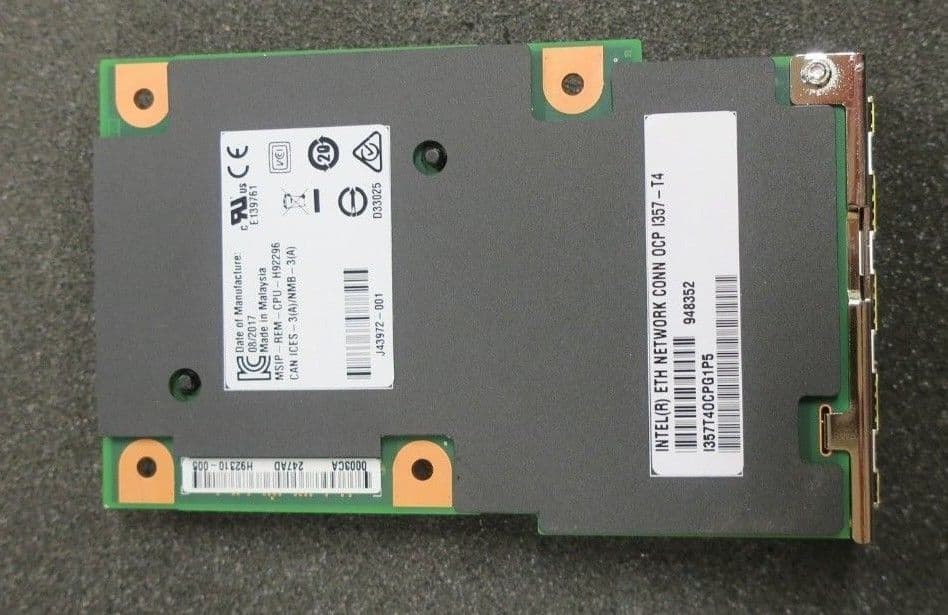 Fujitsu PLAN EM 4x1Gb T OCP Mezzanine Interface Network Card S26361 ...