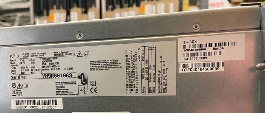 Fujitsu PrimeQuest PQ2800B3 2800B3 8 x E7-8880v4 4096GB 4TB Memory Server