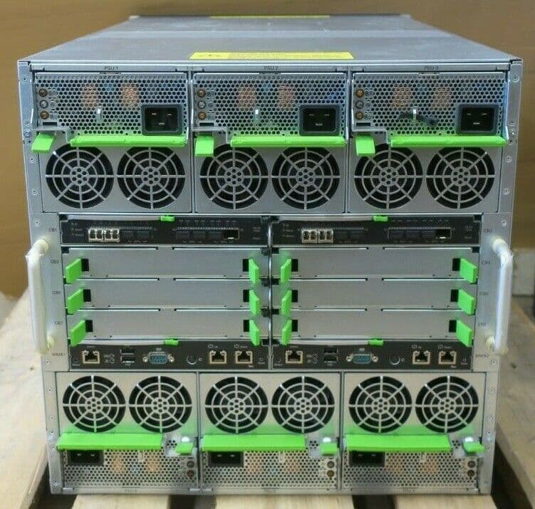 Fujitsu Primergy BX900 S2 Blade Chassis 18-Slot 11x BX920 S2 Blades 6x PSU