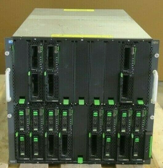 Fujitsu Primergy BX900 S2 Blade Chassis 18-Slot 11x BX920 S2 Blades 6x PSU