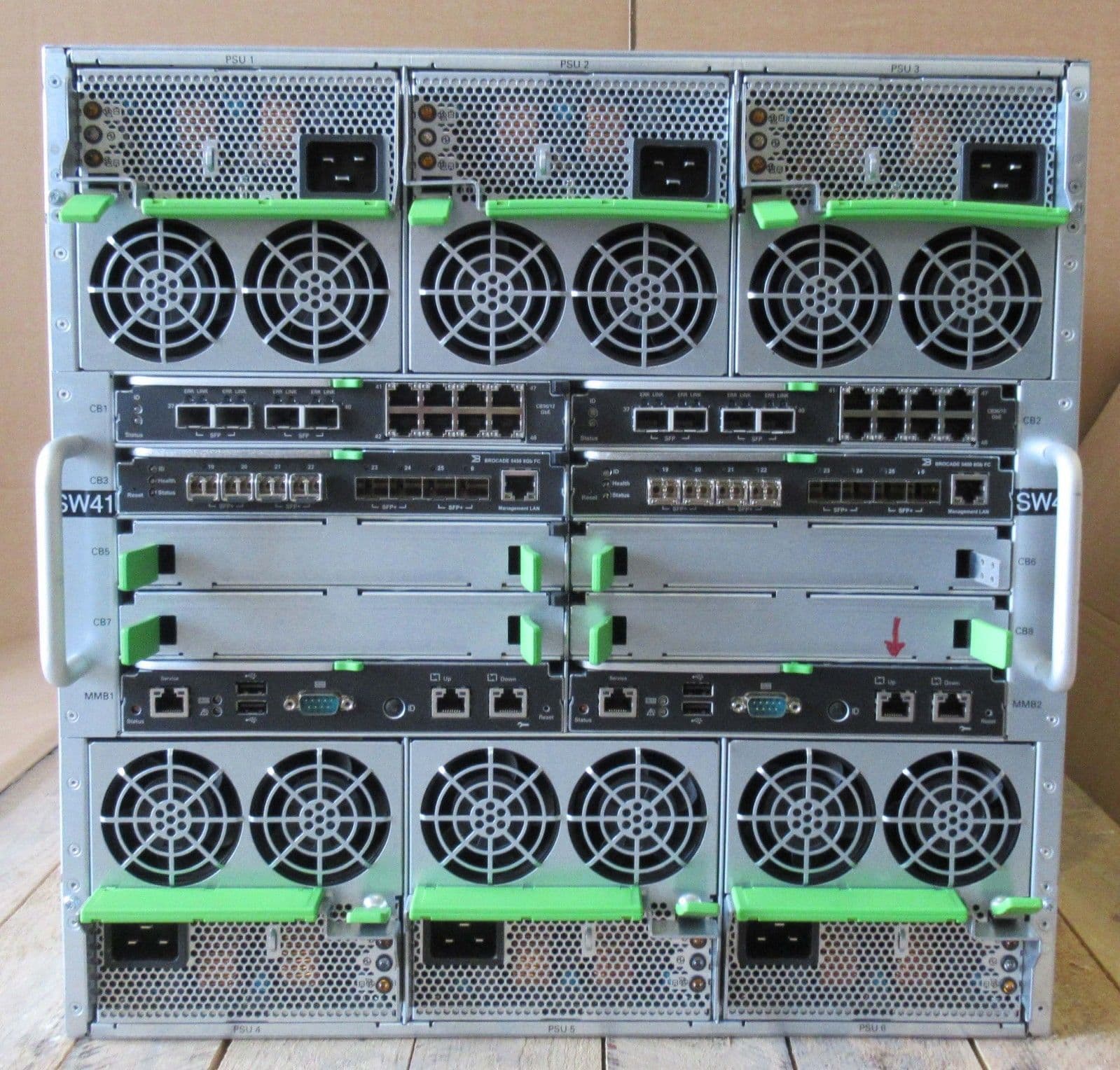Fujitsu Primergy BX900 S2 Blade Chassis 18-Slot 13x Blades S26361-K1421 ...